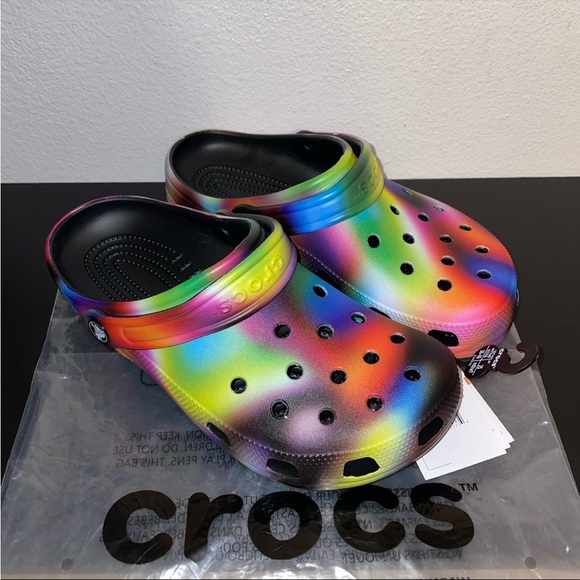 CROCS | Shoes | Crocs Classic Marble Swirl Solarized Clog | Poshmark